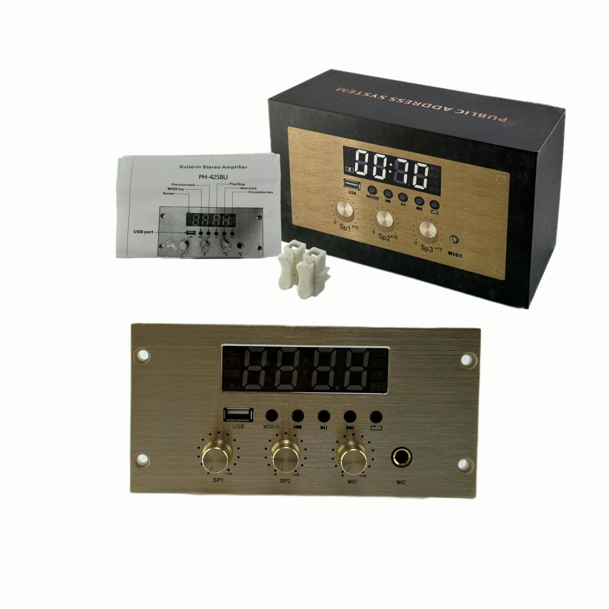 آمپلی فایر اهمی دیواری توکار فونیکس Phoenix PH-425BU - فروشگاه صدای ماندگار